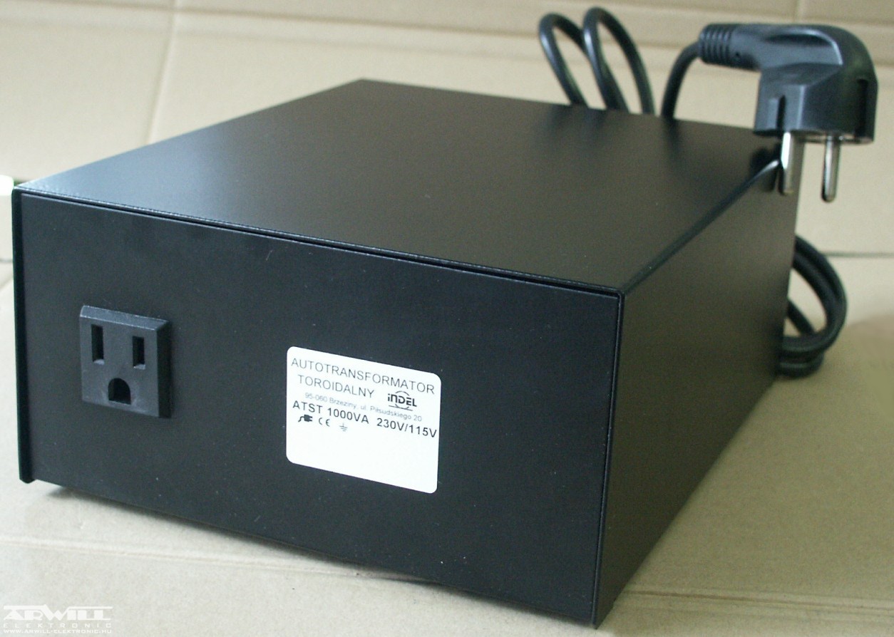 230V/115V, 1000VA, adapter - Árwill Elektronic