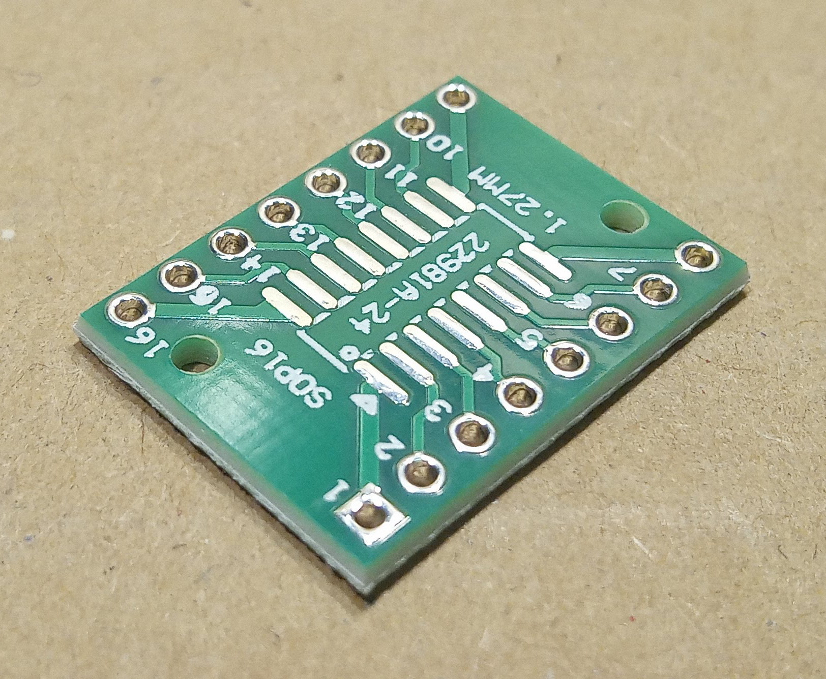 SO-16, TSSOP-16 / DIP-16 átalakító panel - Árwill Elektronic