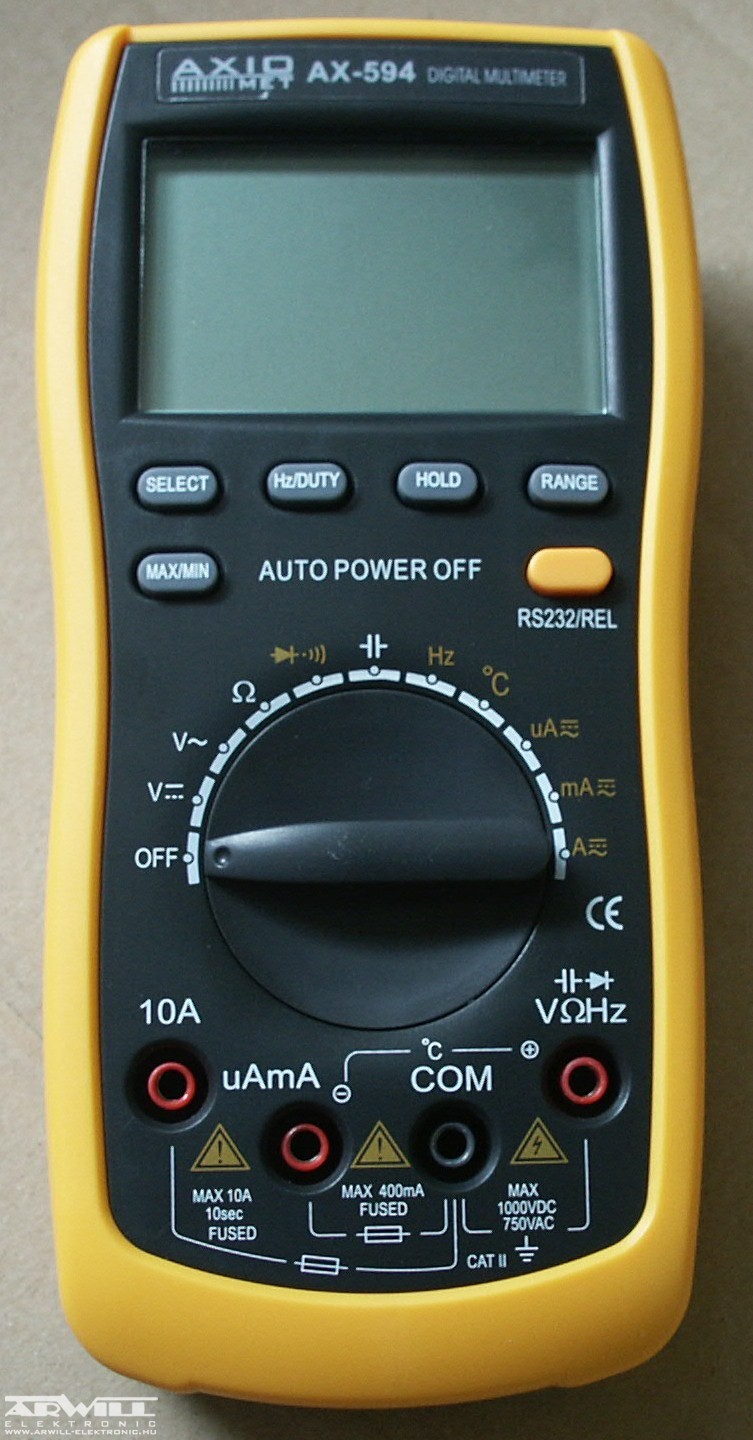 AX-594, multiméter - Árwill Elektronic