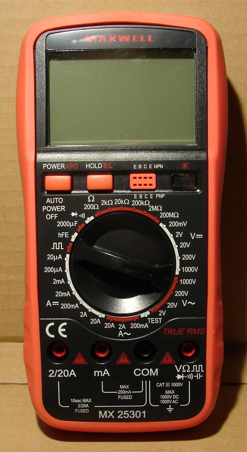 MX-25301, multiméter - Árwill Elektronic
