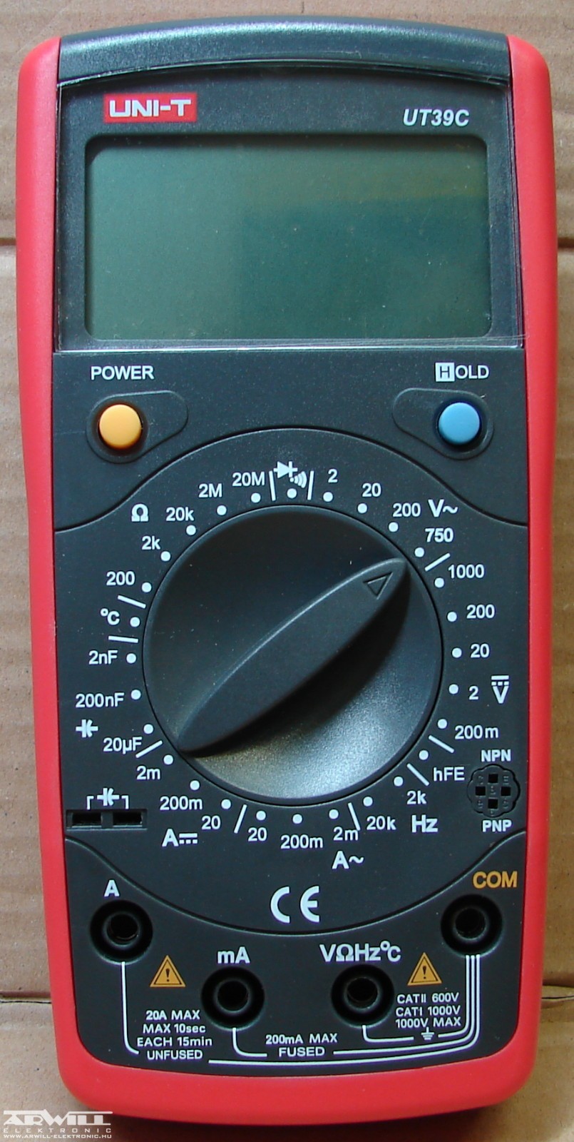 UT39C, multiméter - Árwill Elektronic