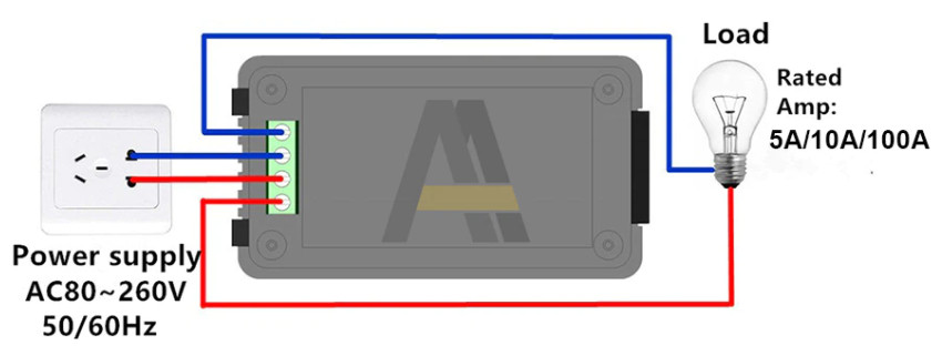 80-260V, 0-10A AC, LCD alapműszer - Árwill Elektronic