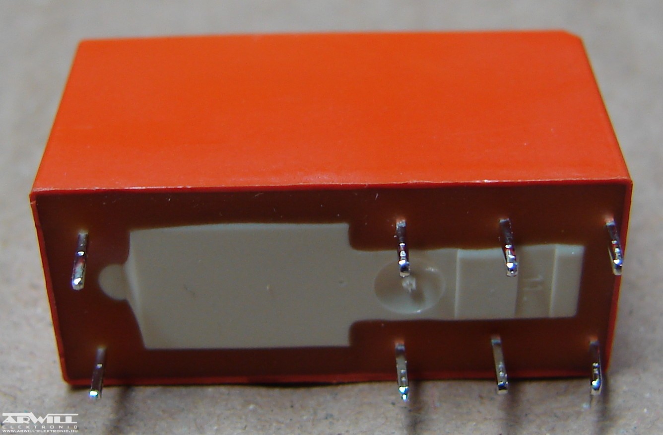 RT424012 relé, 12V, 2x8A - Árwill Elektronic